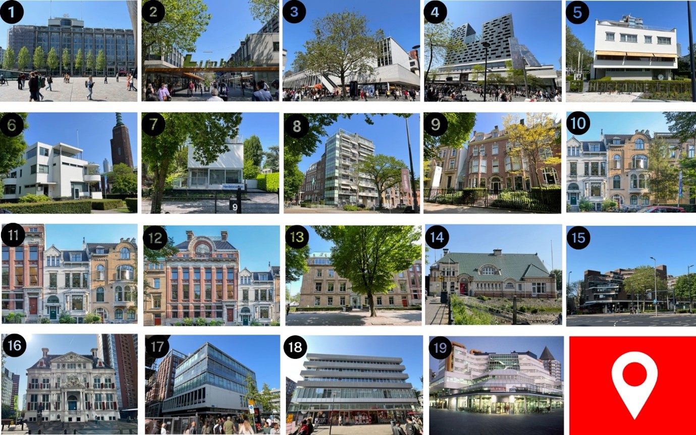 Architecture month '24 walking route: transformation in Rotterdam ...