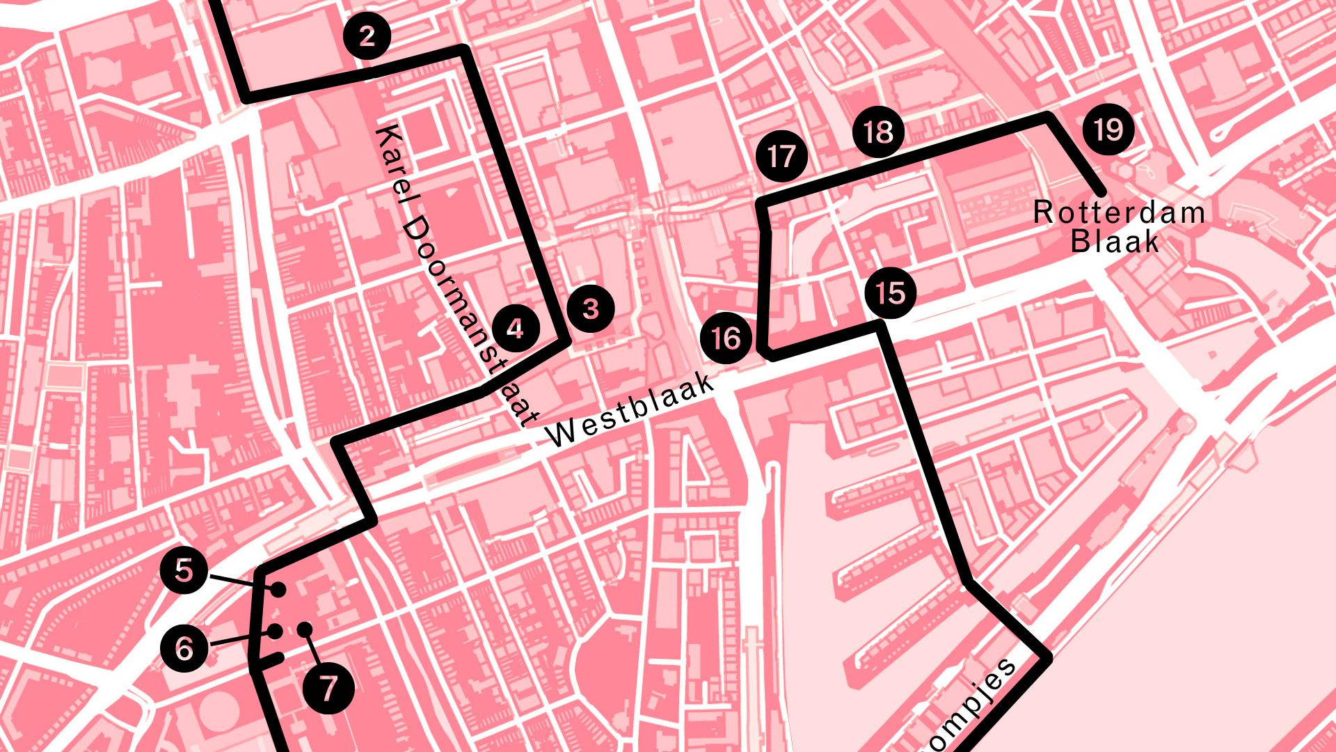 Architecture month '24 walking route: transformation in Rotterdam ...